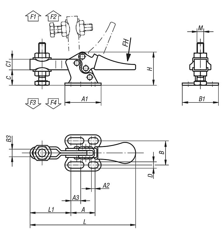 Toggle Clamp Mini | Small Toggle Clamps Horizontal – NEIS
